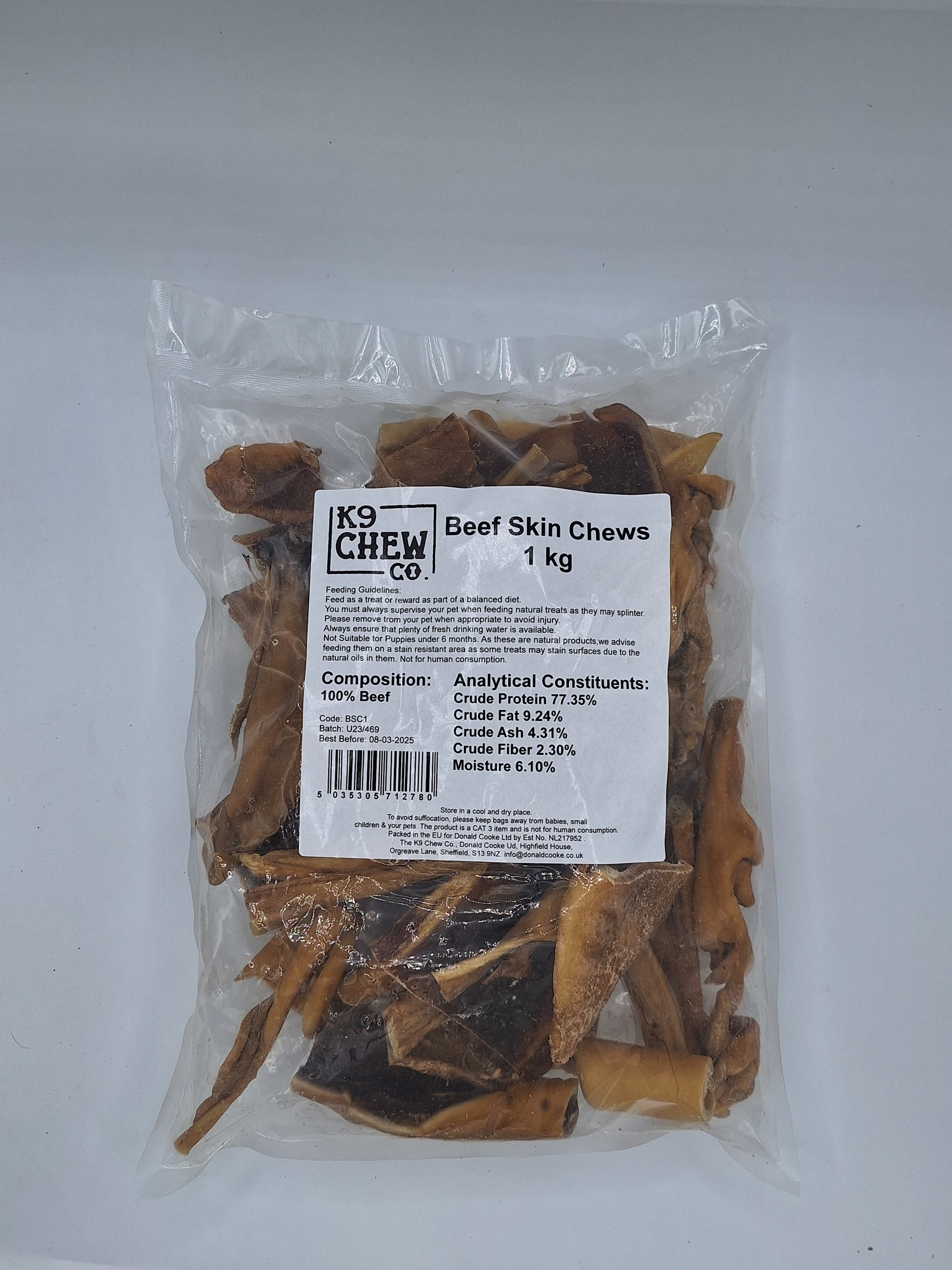 Beef Skin Chews 1kg – Donald Cooke Ltd