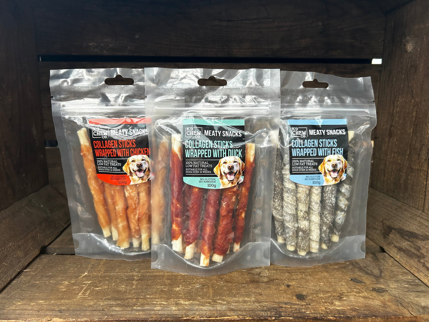 Collagen Wrapped with Fish stick 5" 100g – Donald Cooke Ltd