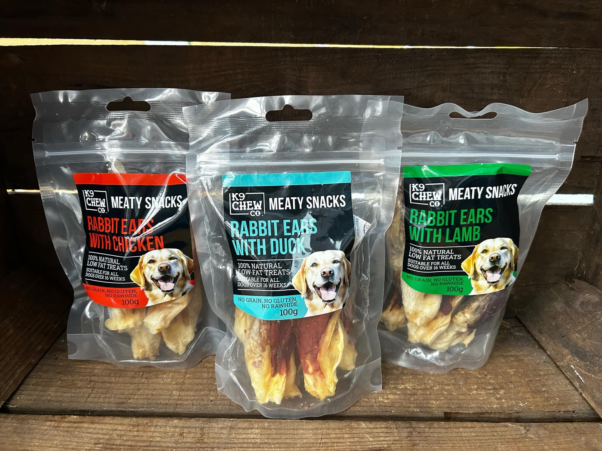 Meaty Snacks Rabbit Ears with Meat 100g – Donald Cooke Ltd