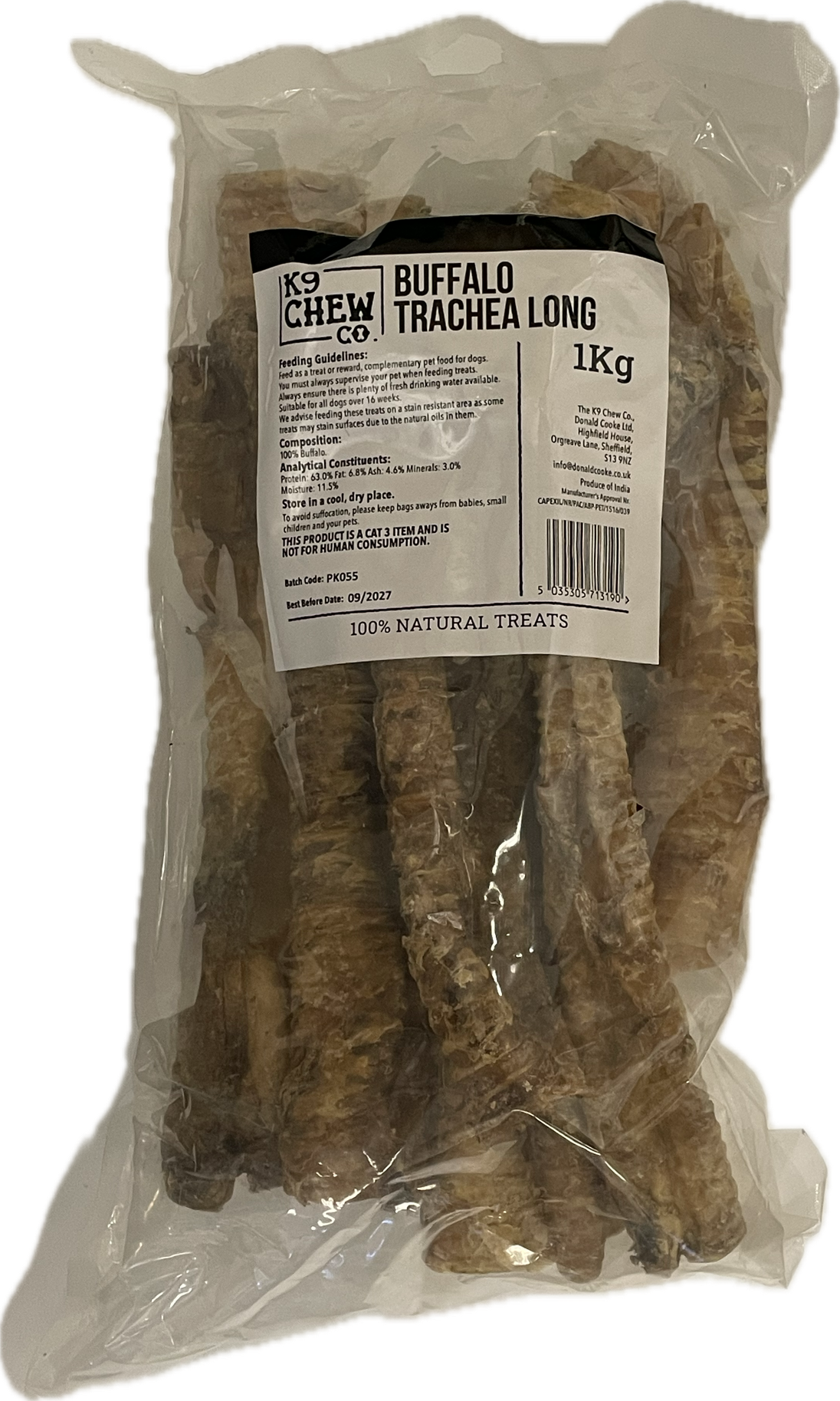 Buffalo Trachea Large 1kg – Donald Cooke Ltd